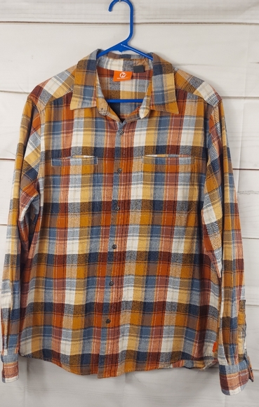Merrell | Shirts | Merrell Long Sleeve Plaid Flannel Shirt Large | Poshmark